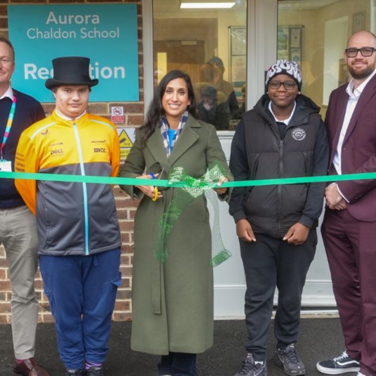 East Surrey MP officially opens Aurora Chaldon School - Aurora